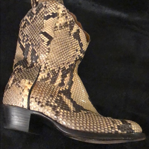 Lucchese | Shoes | Lucchese Python Cowboy Boots Extremely Rare | Poshmark